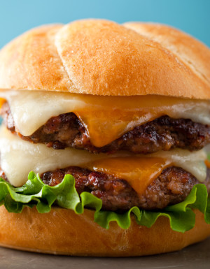 Double Bacon and Beef Burger Recipe - Flavorite