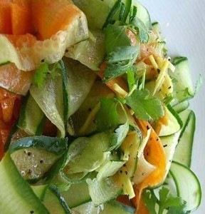 Cucumber Ribbon Salad Recipe - Flavorite