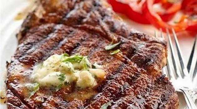 Cowboy Rib Eye Steak and Whiskey Butter Recipe - Flavorite