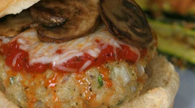 Chicken Parmesan Burgers Recipe - Flavorite