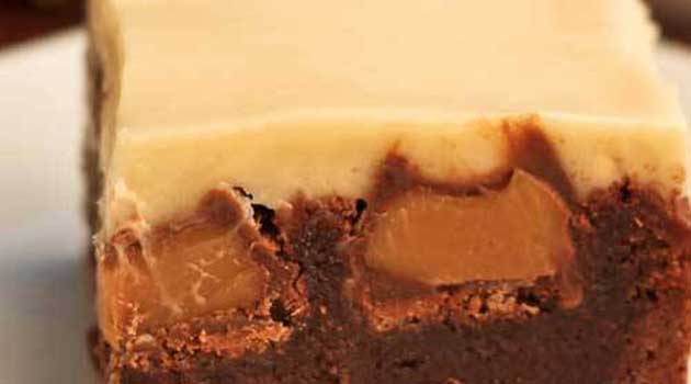 Double Caramel Brownies Recipe - Flavorite