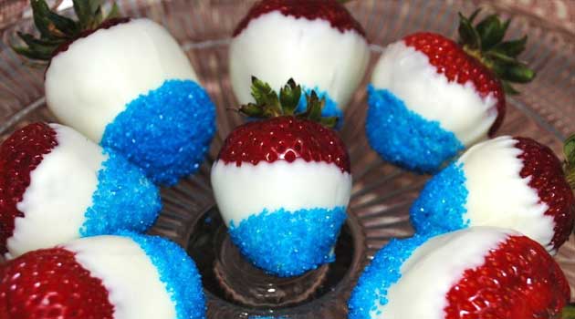 Patriotic Strawberries Recipe - Flavorite