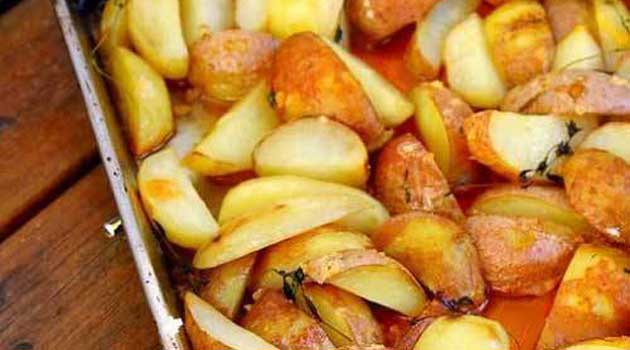 Potato Wedges with Thyme and Sea Salt Recipe - Flavorite