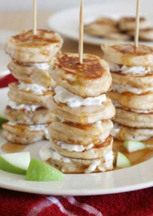 Mini Apple Pie Pancake Kabobs Recipe - Flavorite