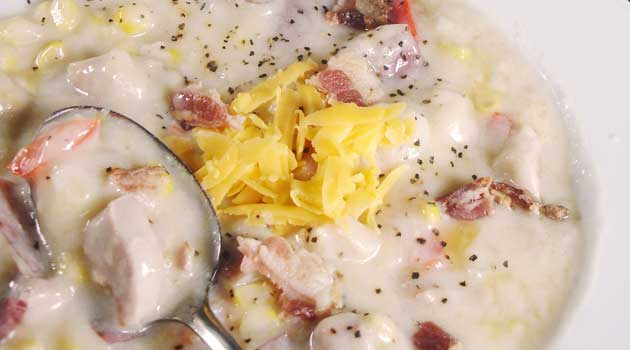 Cheesy Chicken Chowder Recipe - Flavorite