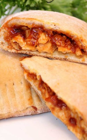 Barbecue Chicken Calzones Recipe - Flavorite