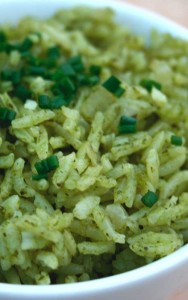 Garlic & Herb "Green" Rice Recipe - Flavorite