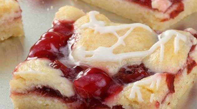Cherry Pastry Bars Recipe - Flavorite