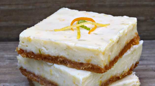 Triple Citrus Bars Recipe - Flavorite