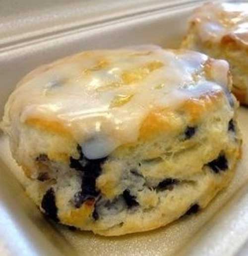 Glazed Blueberry Biscuits Recipe - Flavorite